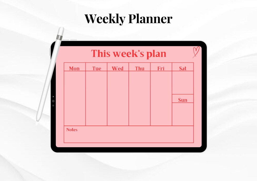 This Week's Plan Template | Digital & Printable | Organize Your Week ...