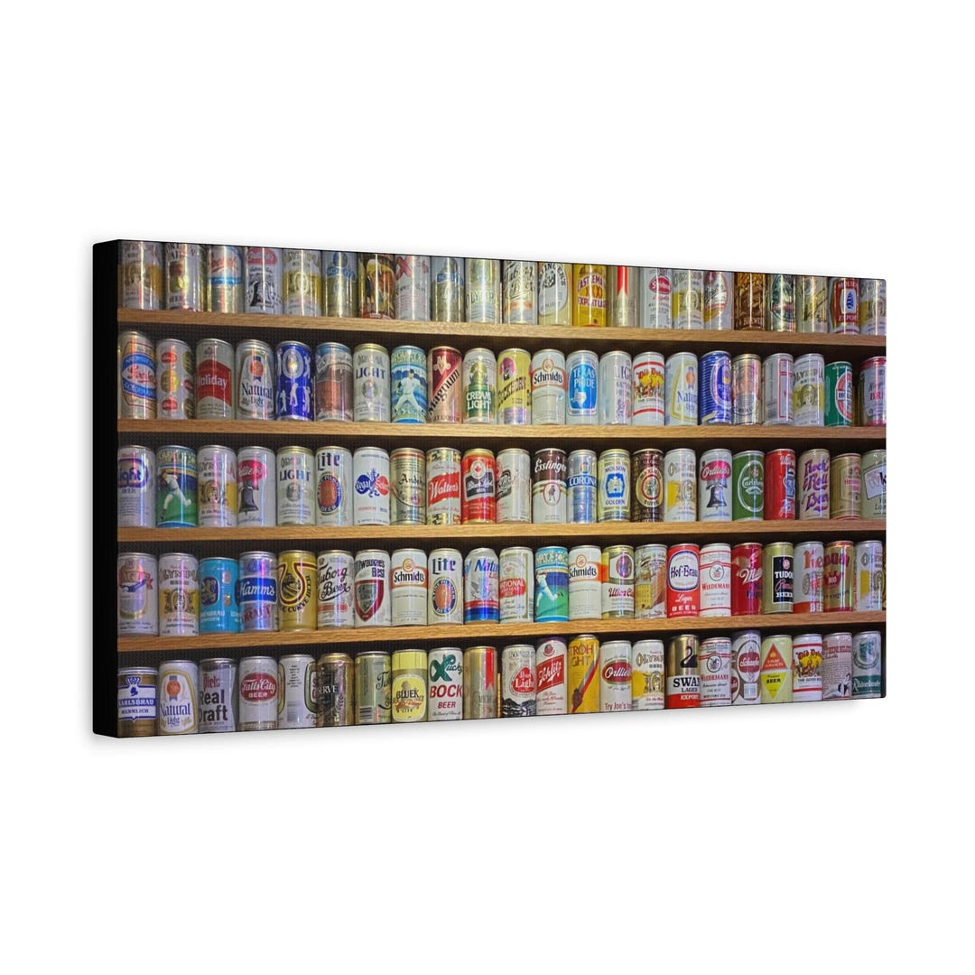 Frat, Vintage Beer Can Wall Art, Retro Decor, Man Cave Artwork, Gift ...