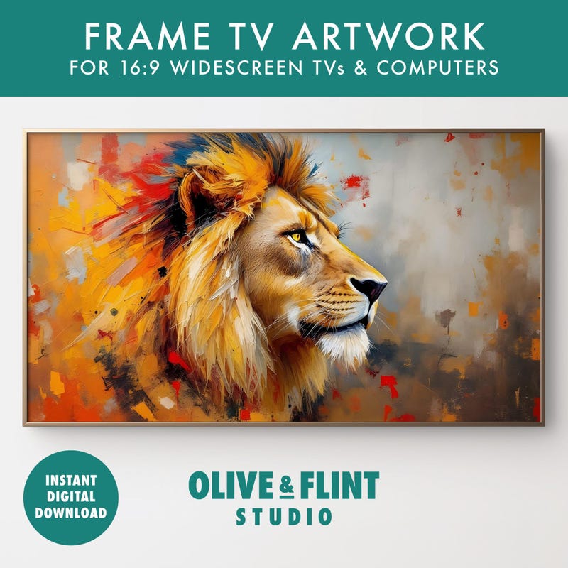 Lion Picture Frame - Etsy UK