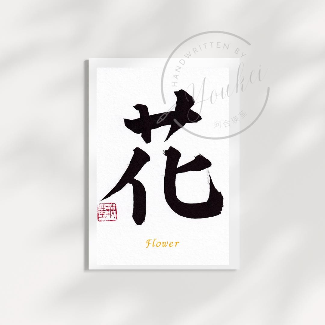 Handwritten Japanese Calligraphy Work. Wall Art. Wall Decor. Transform ...