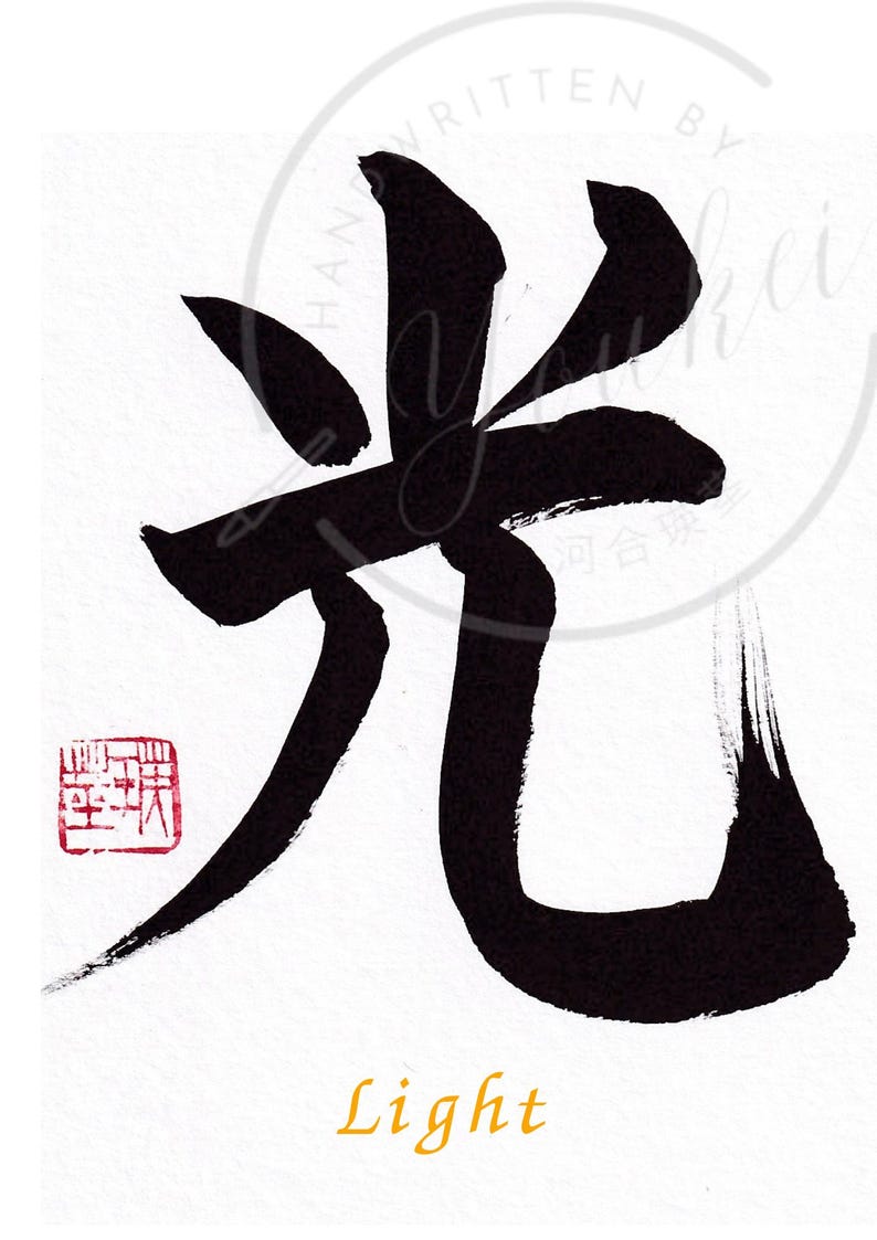 Handwritten Japanese Calligraphy Work. Wall Art. Wall Decor. Transform ...