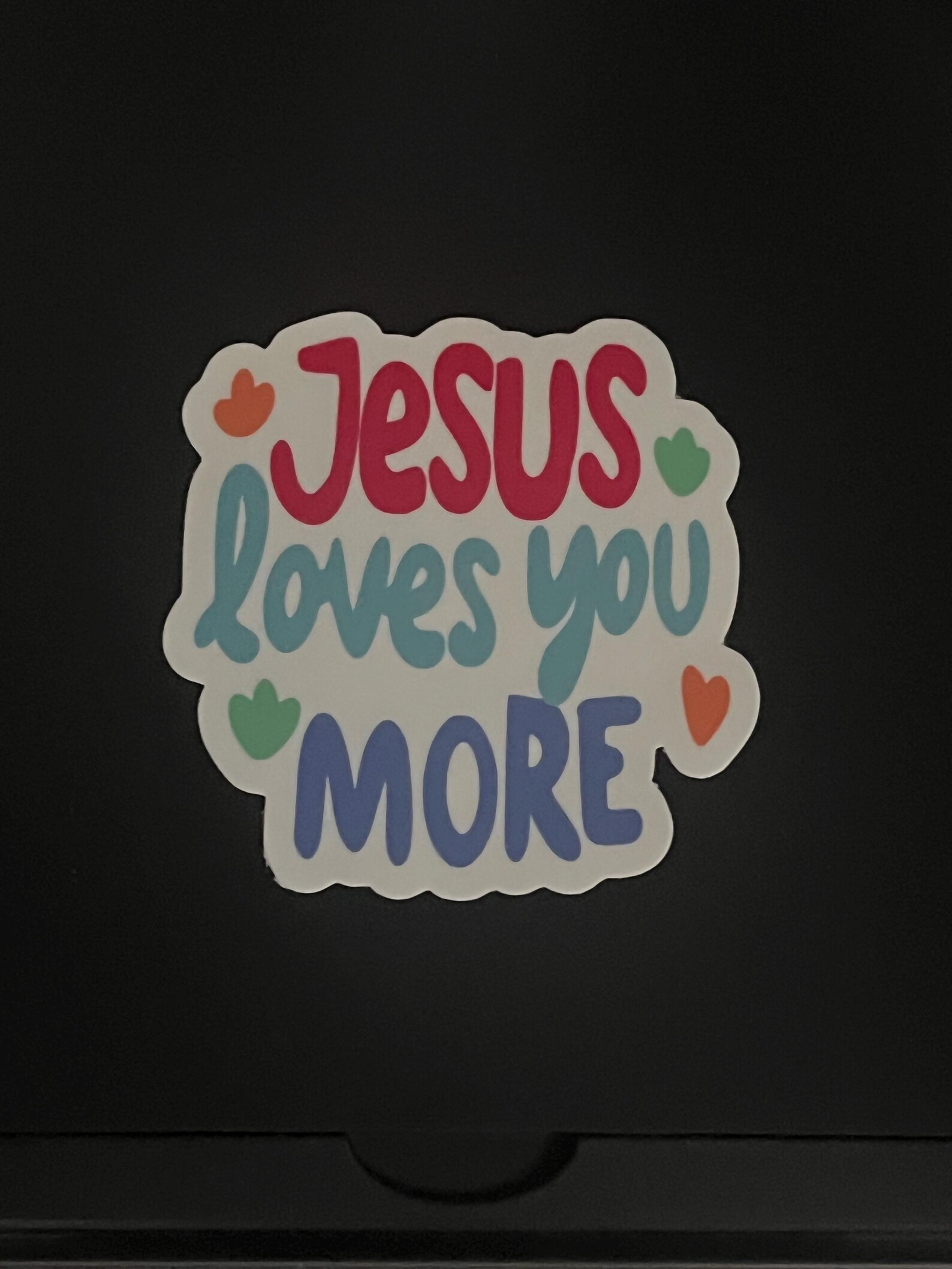Religious Sticker, Jesus Loves You More Inspirational Quote, Christian ...
