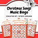 Christmas Song Music BINGO Game - Full Set of 30 - Holiday Festival ...