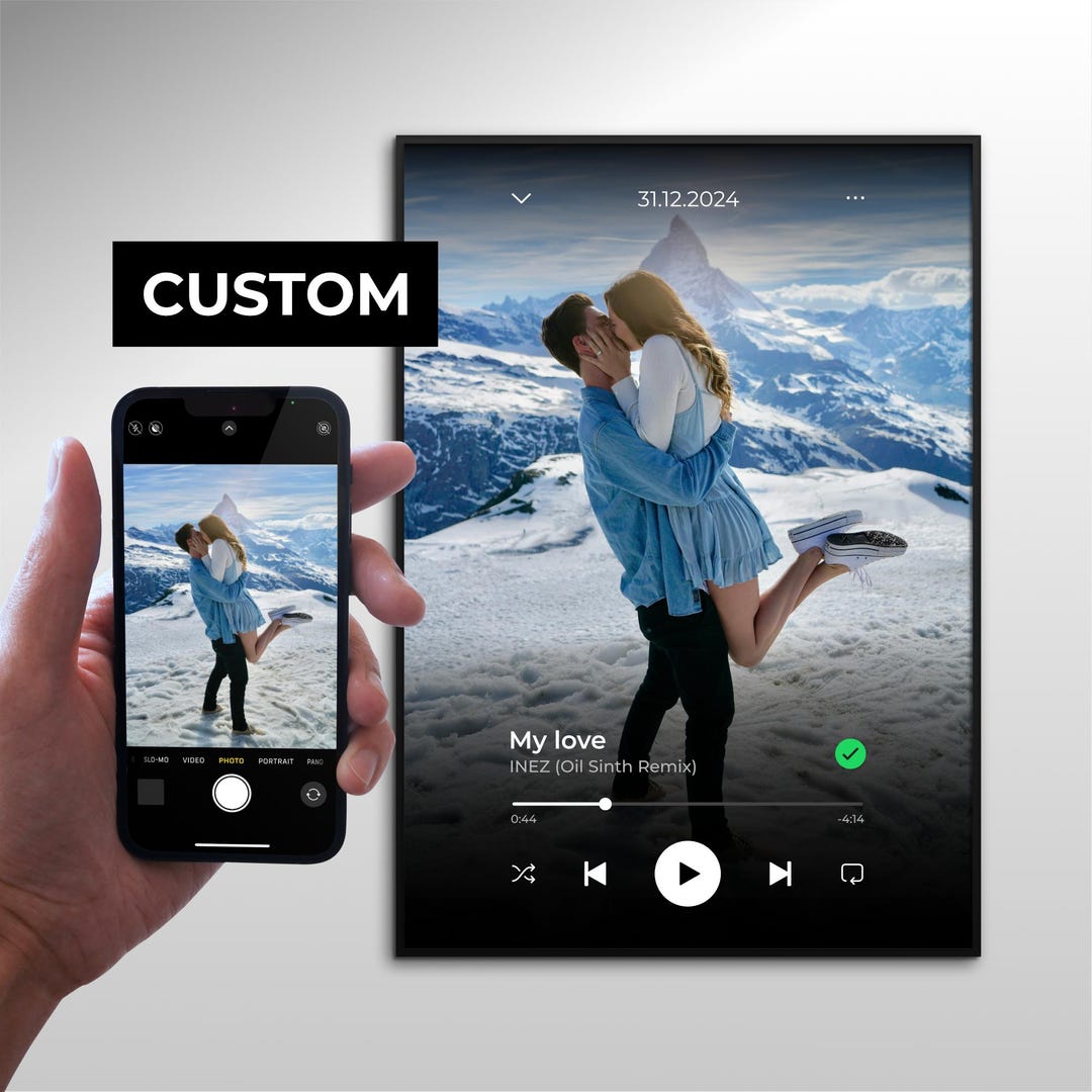 Custom Spotify Poster Custom Music Print Wall Art Home Decor or the ...