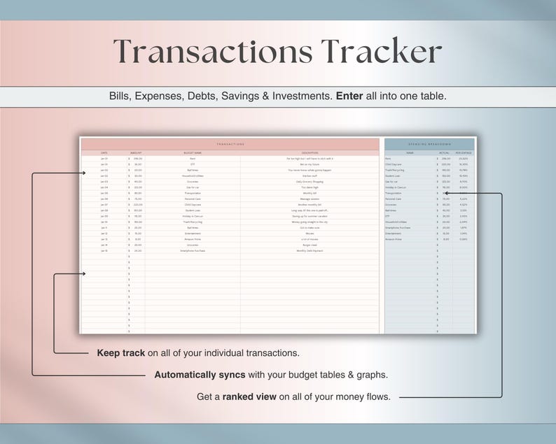 Monthly Bill Tracker Budget Spreadsheet Google Sheets Budget Planner ...