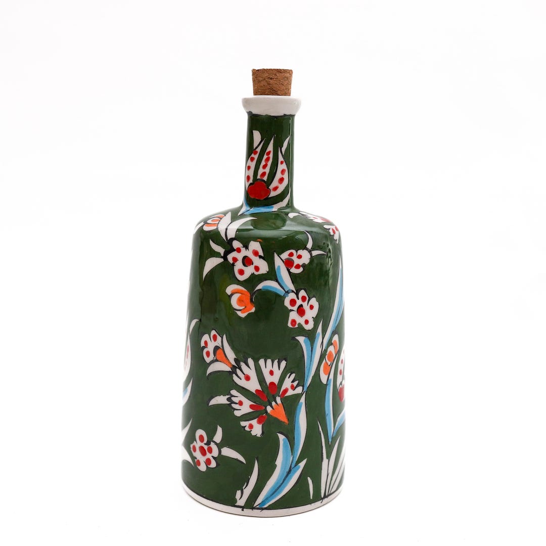 Ceramic Bottle Turkish Tile Art - Seramik Şişe Türk Çini Sanatı - Etsy