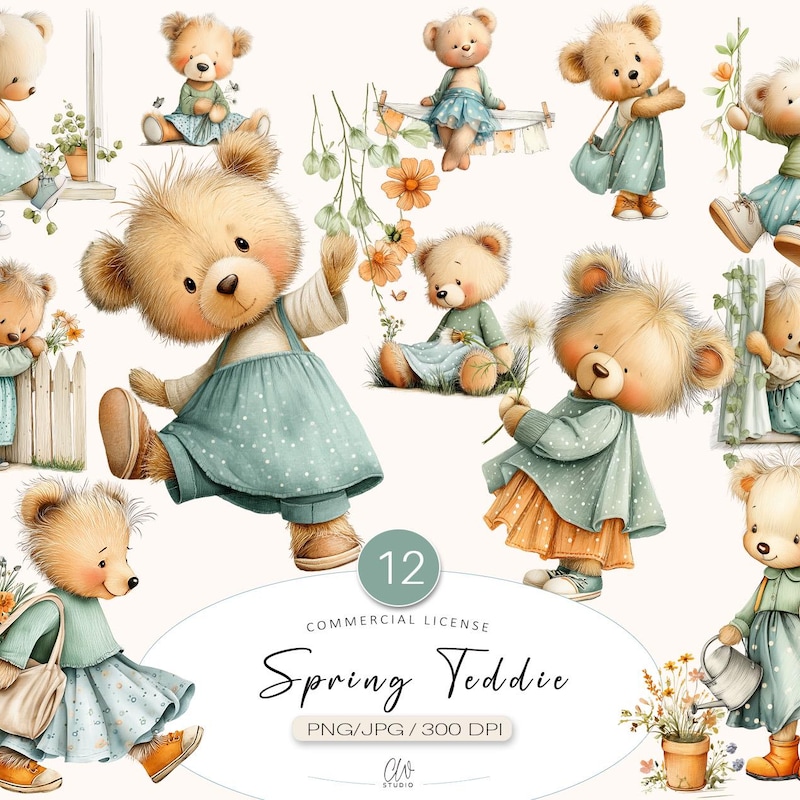 Springtime Bears - Etsy