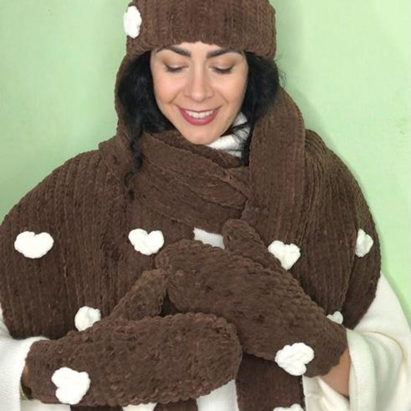 Hat Scarf Mittens - Etsy