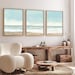 Watercolor Ocean Triptych Art Prints: Coastal Seascape Set (digital ...