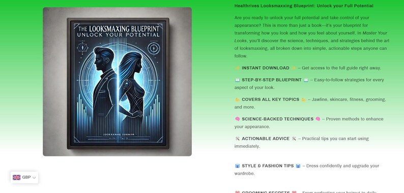 The Looksmaxxing Blueprint: Unlock Your Full Potential - Etsy