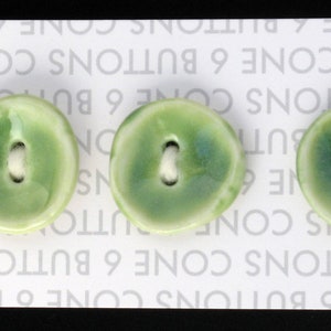 Ceramic Buttons Handmade Card of 3available in a Variety of Colors and ...