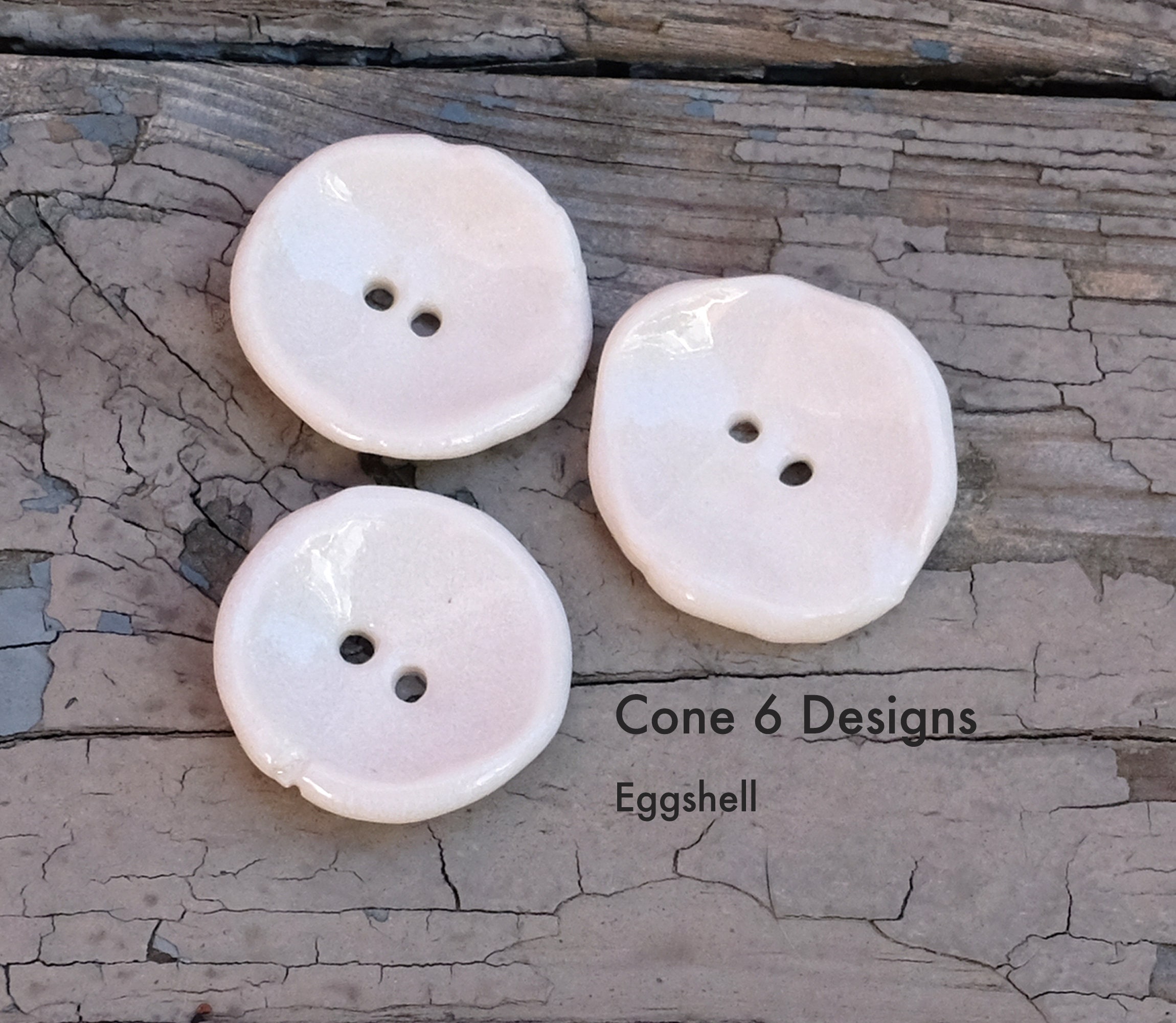 Ceramic Buttons Handmade Card of 3available in a Variety of Colors and ...
