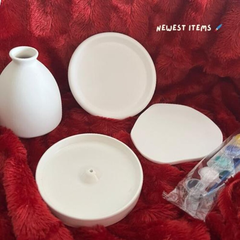 DIY Ceramic Painting Kit / Paint Your Own Pottery / DIY Gift / Vase ...