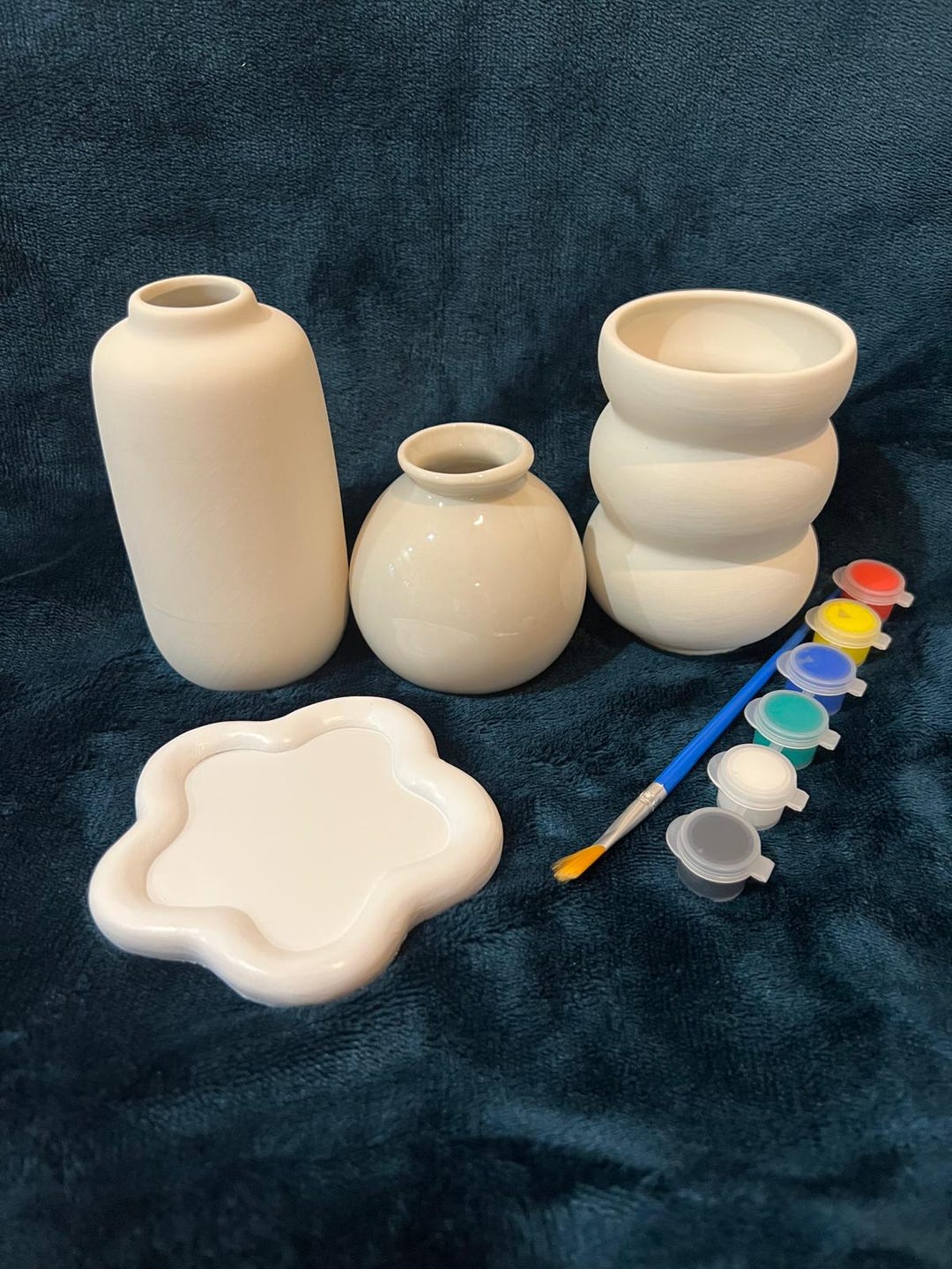 DIY Ceramic Painting Kit / Paint Your Own Pottery / DIY Gift / Vase ...