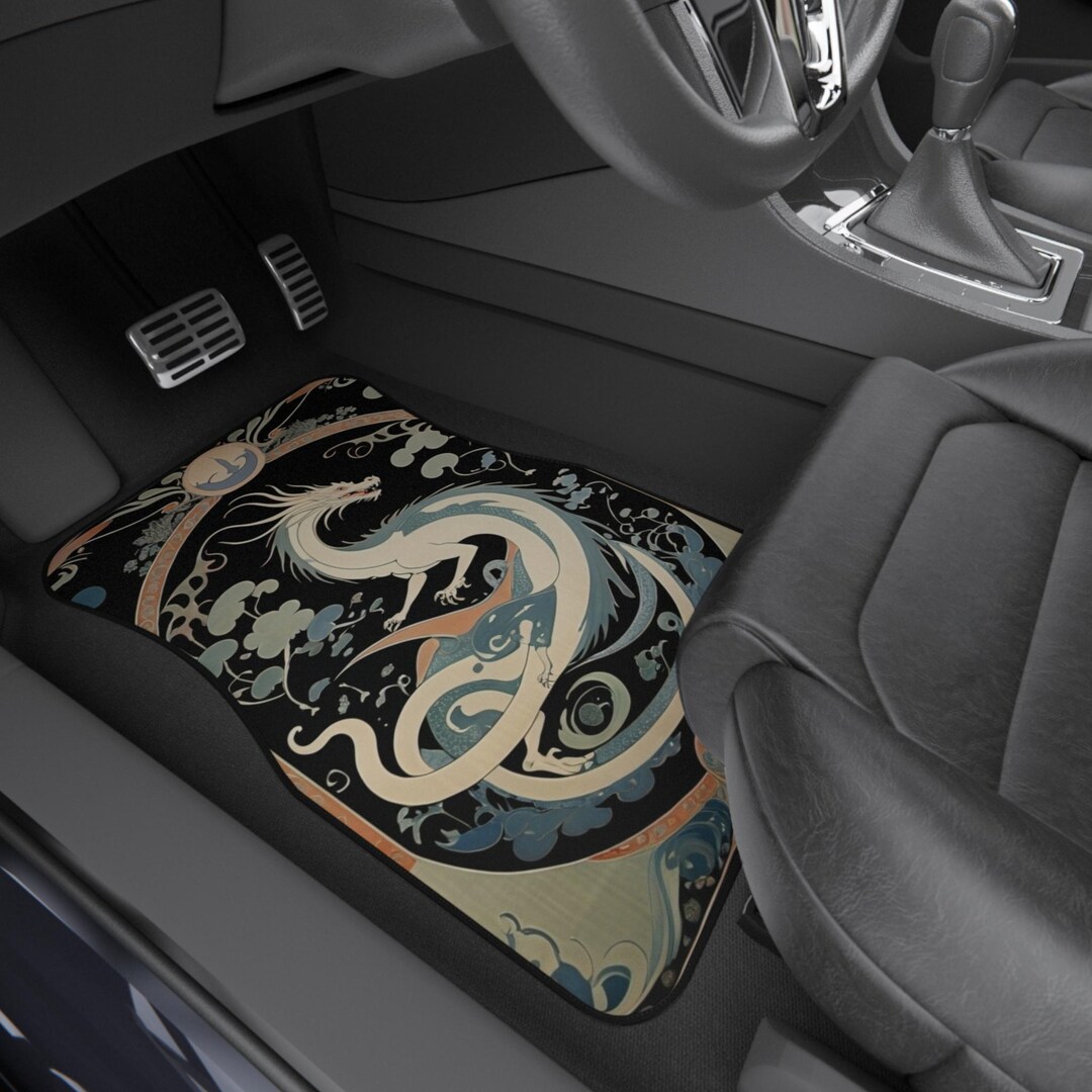Dragon Car Mats, Mythical Dragons Car Mats, Car Floor Mats Set of 4 ...