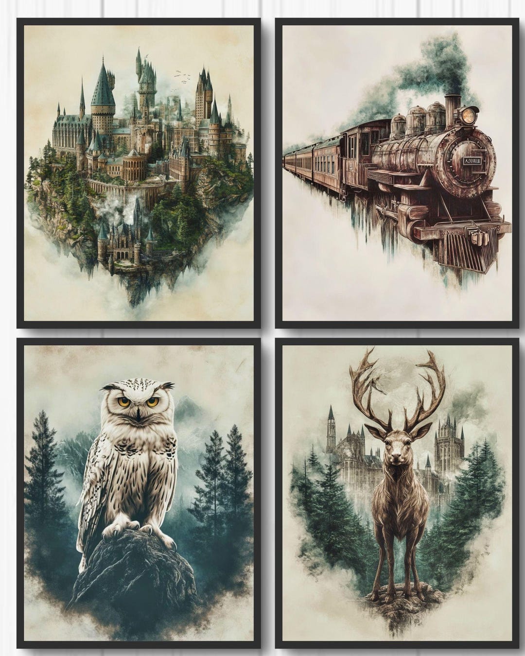Wizards Poster Wall Art, Wizard School, Wizard Room, Magic, Wizard ...