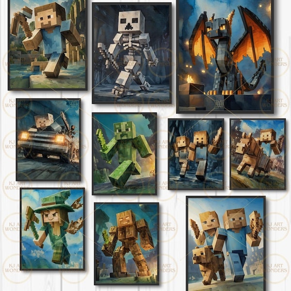 Mincraft Posters - Etsy