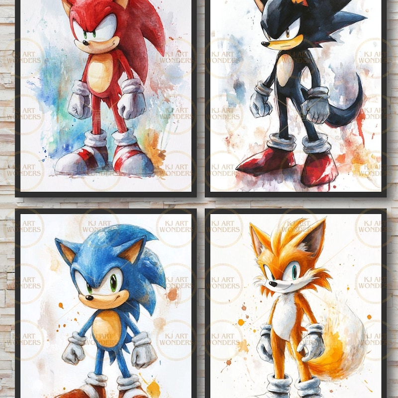 Sonic Painting Canvas - Etsy
