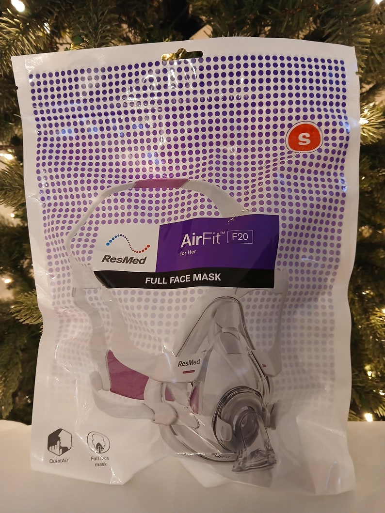 New Resmed Airfit F20 Full Face Mask for Her Size: Small 63403 - Etsy ...