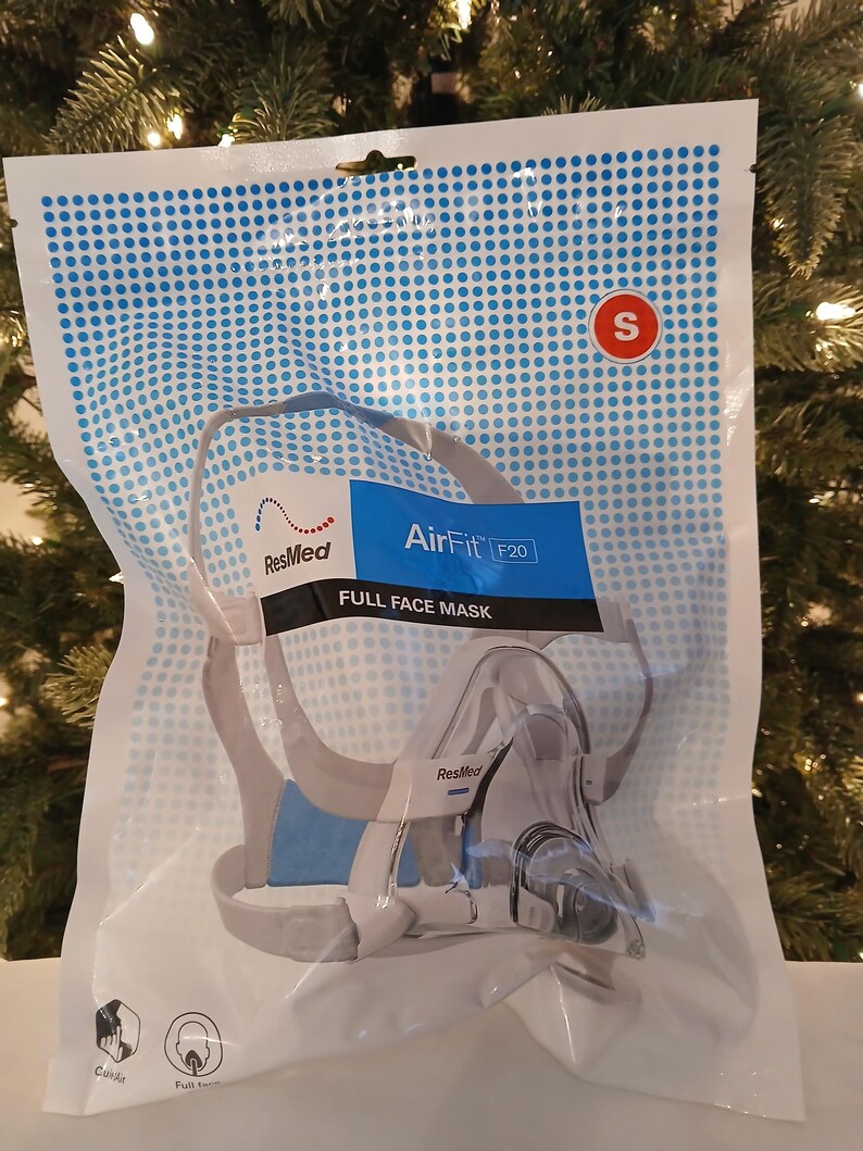 New Resmed Airfit F20 Full Face Mask Size Sm 63400 - Etsy