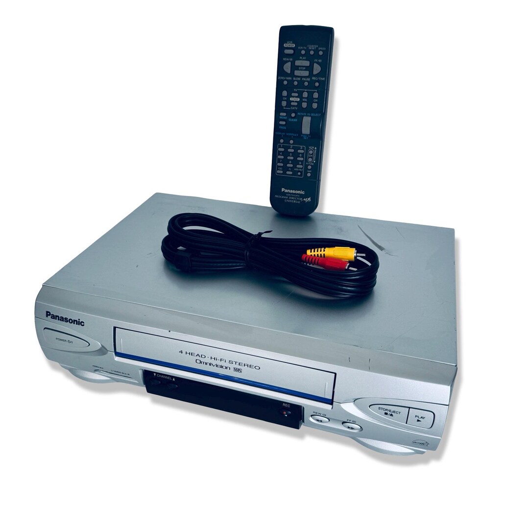 PANASONIC Vcr VHS Player W/ Remote Control & A/V Cord PV-V4523S *tested ...