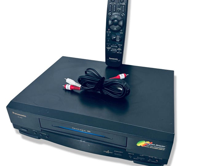 PANASONIC Vcr VHS Player W/ Remote Control & A/V Cord PV-4601 *tested ...