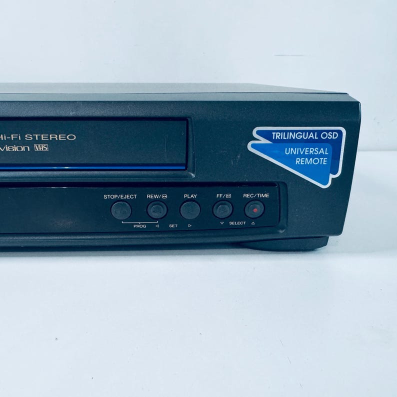 PANASONIC Vcr Vhs Player W/remote Control & AV Cord Pv-7450 *tested-led ...