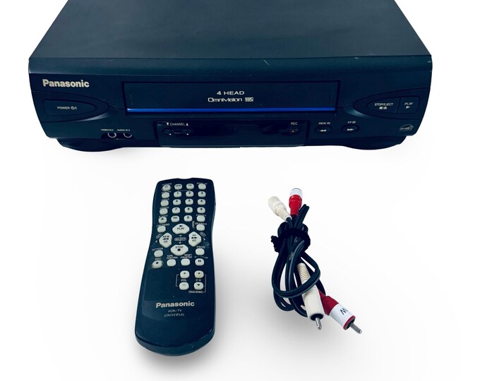 PANASONIC Vcr Vhs Player With Remote Control and AV Cord PV-V4022 ...