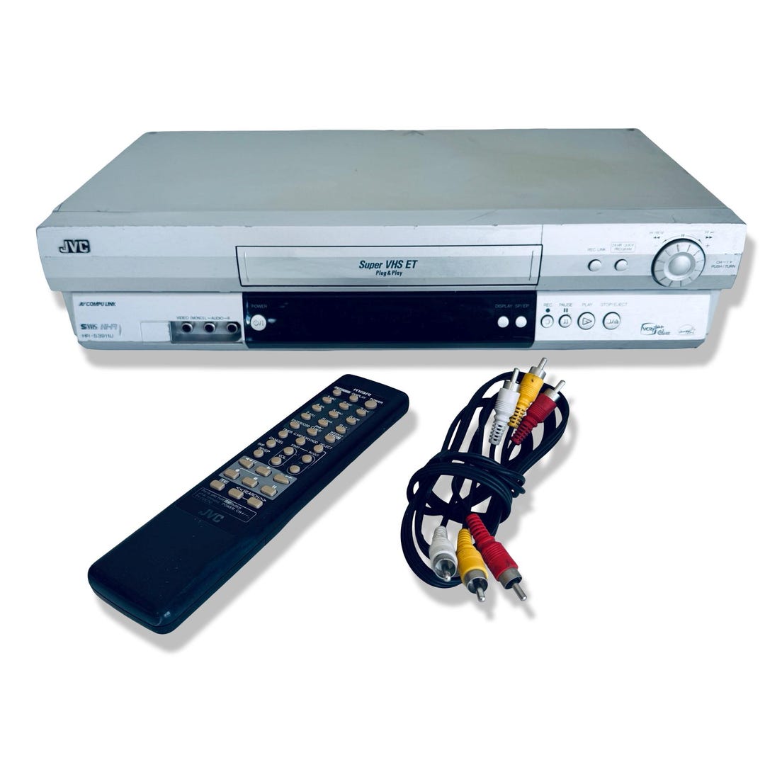 JVC Vcr VHS Player With Remote Control & A/V Cord HR-S3911U *tested ...