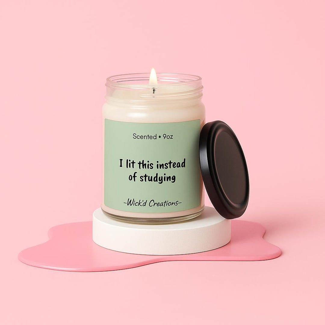 Funny Candle for Students Study Break Gift Scented Candle for Her ...
