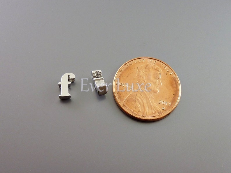 2 Lower Case Letter F Initial Beads Initial Charms Alphabet - Etsy