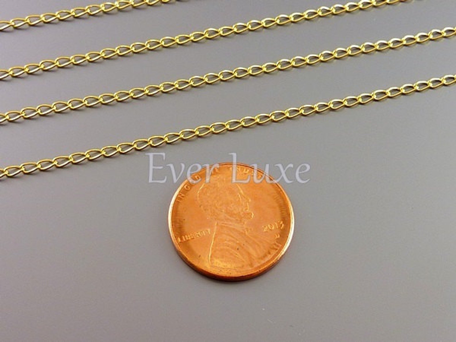 1 Meter Delicate 16k Gold Plated Brass Curb Chains Designer - Etsy