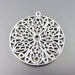 2 Elegant Floral Pattern Filigree Pendants Round Daisy Flower - Etsy