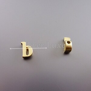 2 Initial Earrings Letters B in Lowercase and Smooth Matte Gold ...