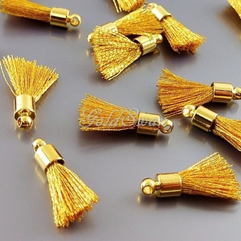 Metallic Tassels - Etsy