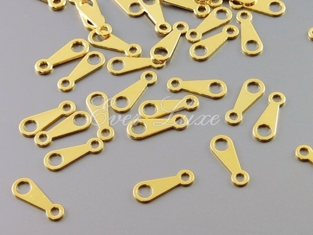 50 Pieces Delicate Gold Jewelry Chain Tags, End Bars, Necklace ...