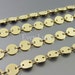 1 Foot Flat Gold Disc Connected Chains 6mm Disc Charmed - Etsy