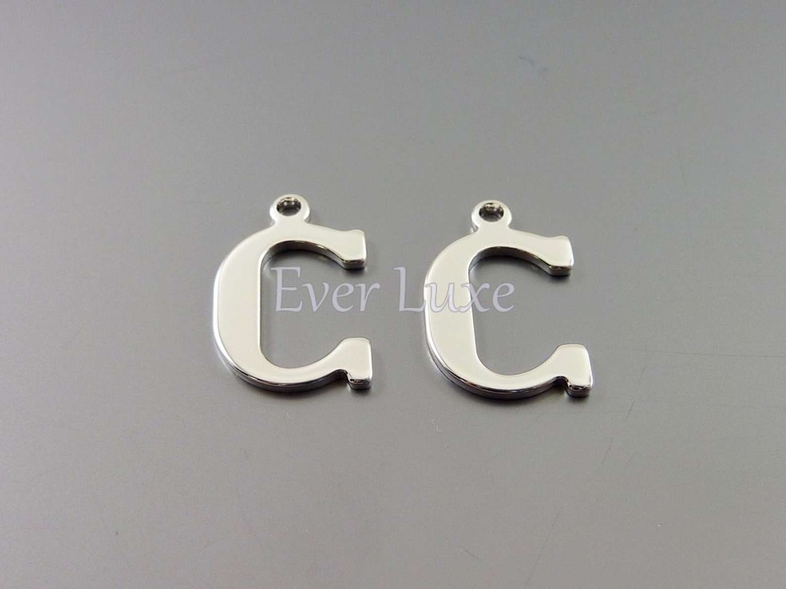 4 Letter C Charms for Personalized Jewelry, Name Charms for Jewelry ...