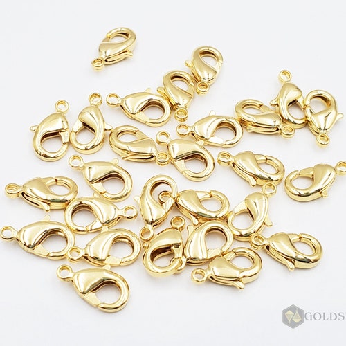 Gold Plated Box Clasp Large Necklace Clasp Big Necklace | Etsy