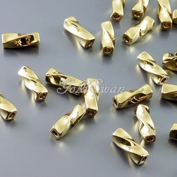 Twisted Tube Beads - Etsy