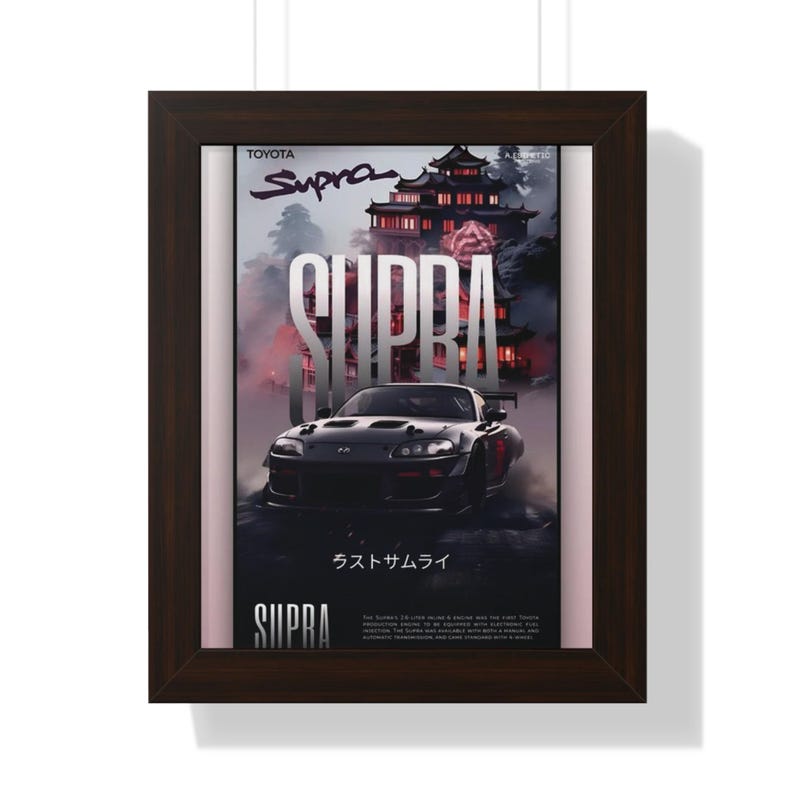 Toyota Supra MK4 Poster – JDM Car Wall Art, Japanese Supercar Print ...