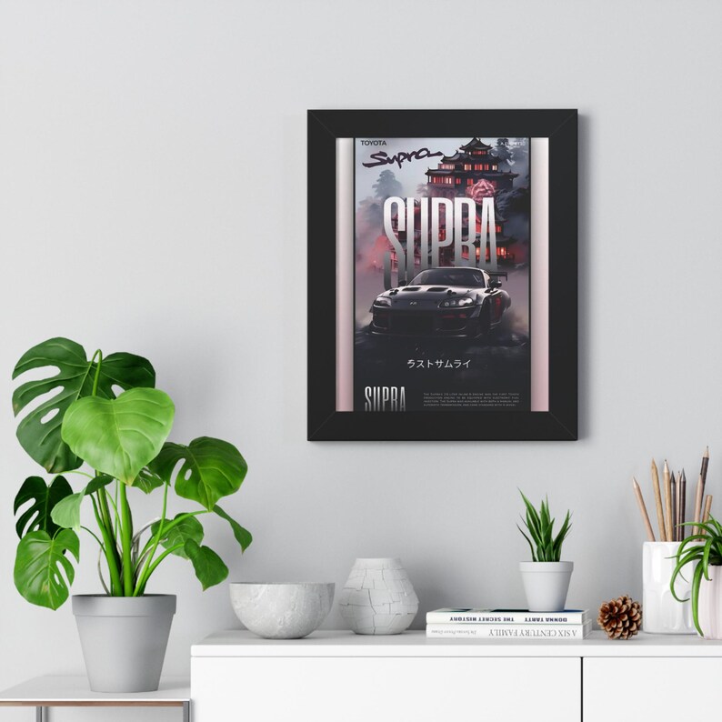 Toyota Supra MK4 Poster – JDM Car Wall Art, Japanese Supercar Print ...