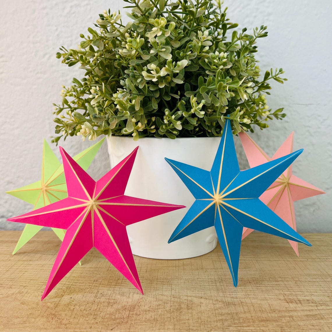 Christmas Stars Craft Printable Instant Digital Download - Etsy