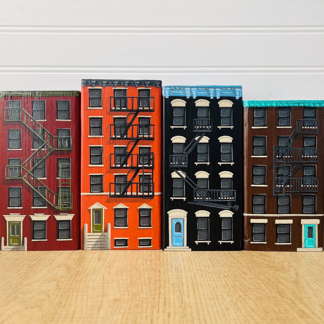 NYC City Blocks: Lower East Side Wood Building Set - Etsy