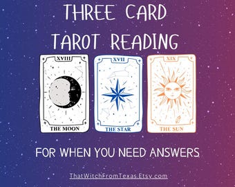 Personalised Tarot Reading: Three Card Pull - Etsy