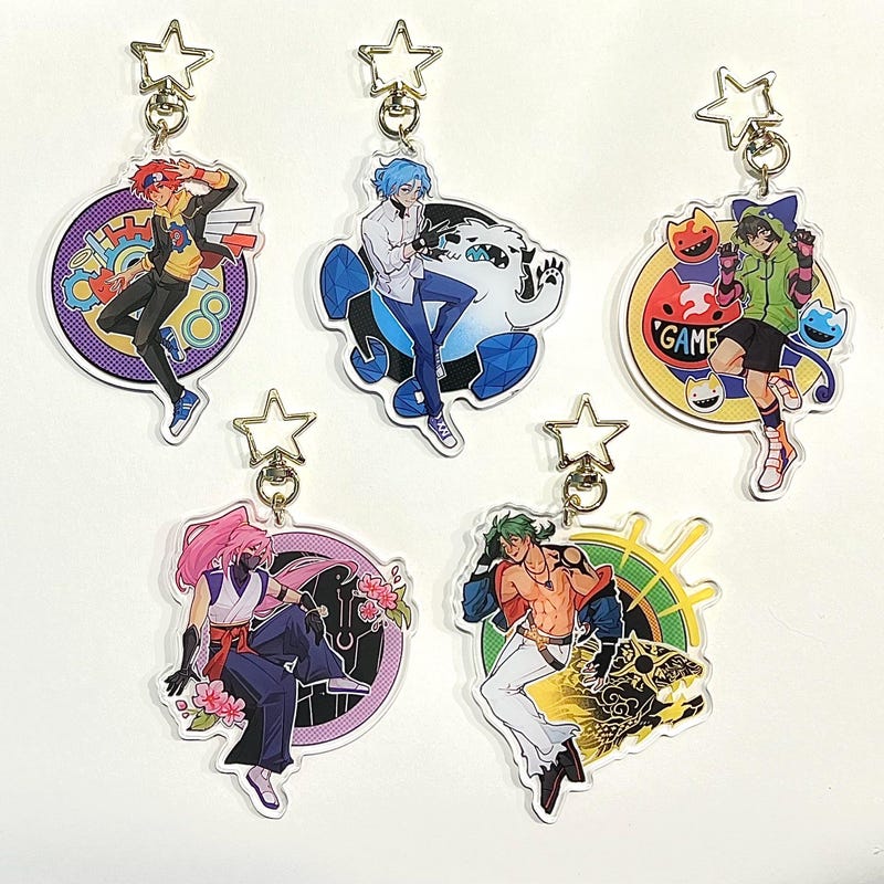 Langa and Reki Keychains - Etsy