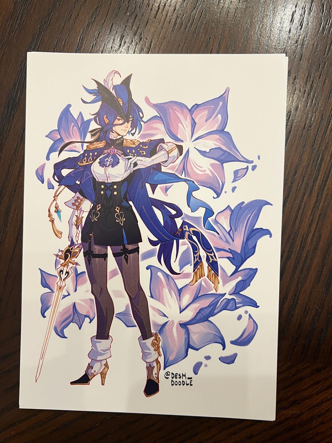 5x7 Art Print Clorinde Genshin Impact - Etsy