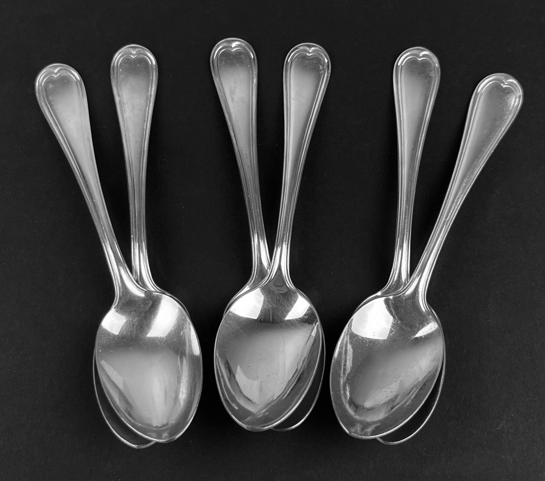 6 X Five O'clock Coffee Spoons 5 1/2" - Vintage Mcglashsan Clarke ...