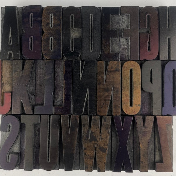 Letterpress Type - Etsy