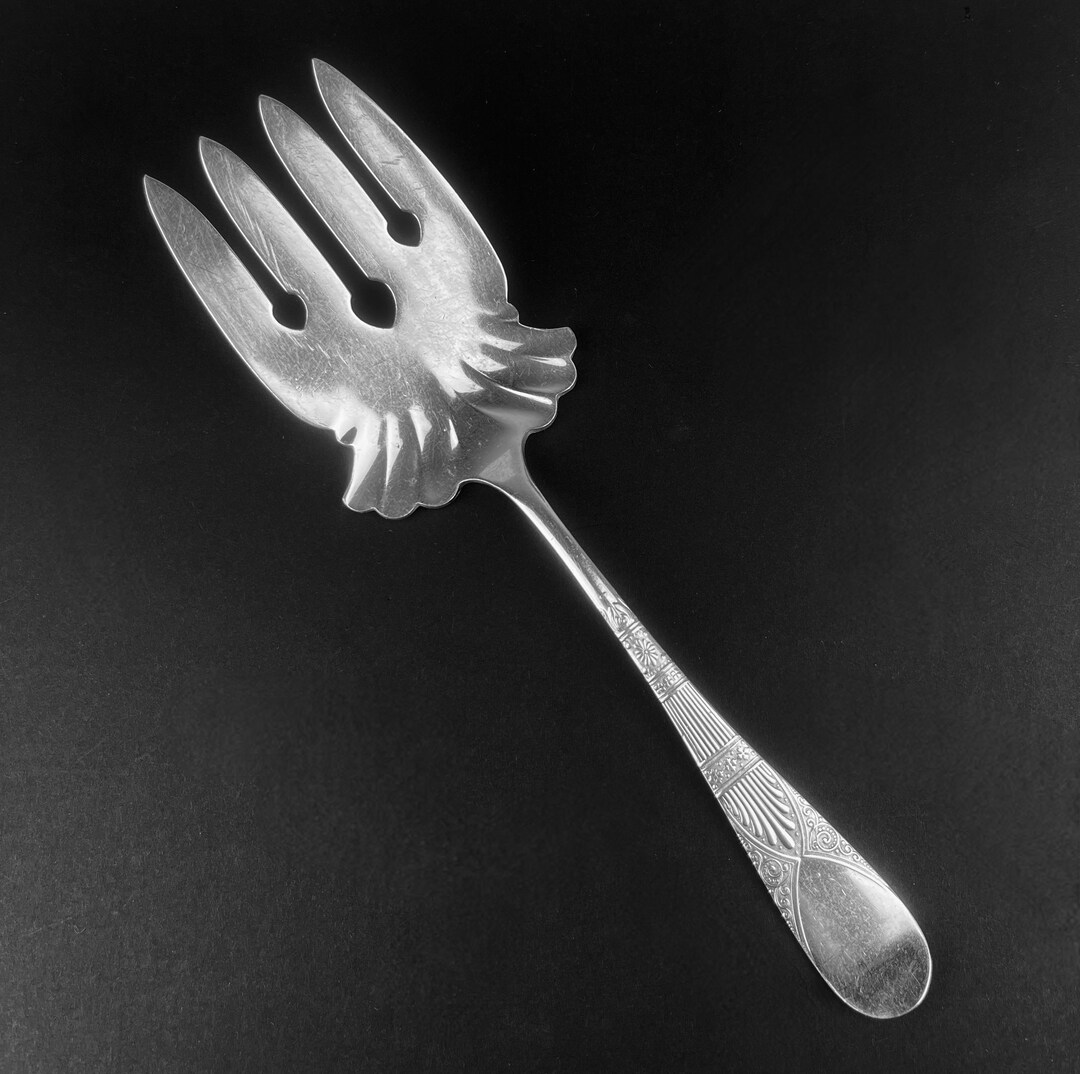 Antique Serving Fork - 1888 Peerless Leader Pattern - Wm A Rogers - 8 3 ...
